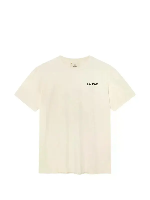 LA PAZ Guerreiro London Logo-print T-shirt - Neutrals