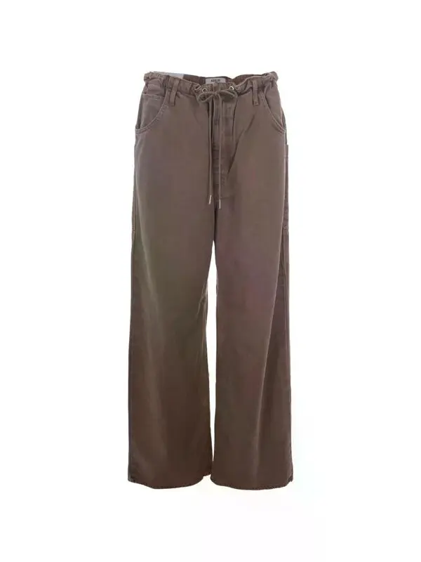 AGOLDE Shaw Drawstring Wide-leg Jeans - Brown