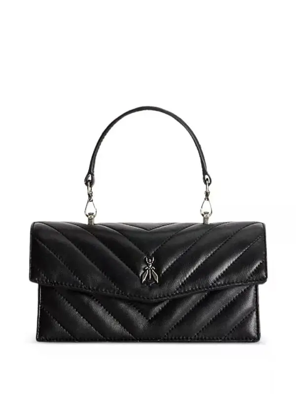 Patrizia Pepe Quilted Shoulder Bag - Black