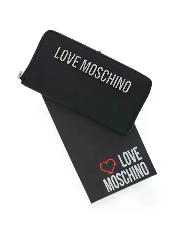 Moschino Logo-plaque Zip Wallet