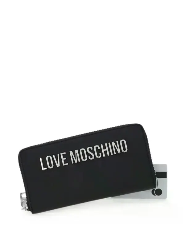 Moschino Logo-plaque Zip Wallet