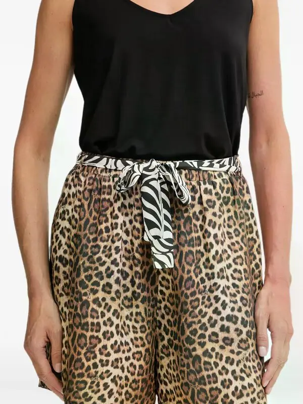 Liu Jo Leopard-print Zebra-pattern Shorts