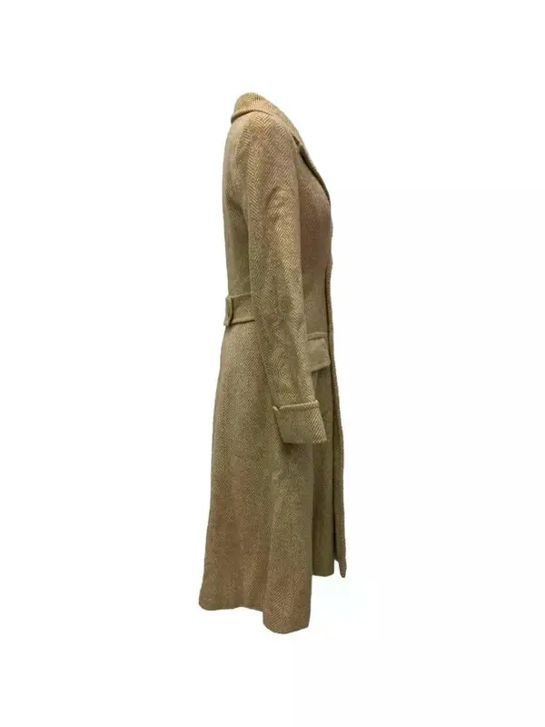Ralph Lauren Herringbone-pattern Double-breasted Coat