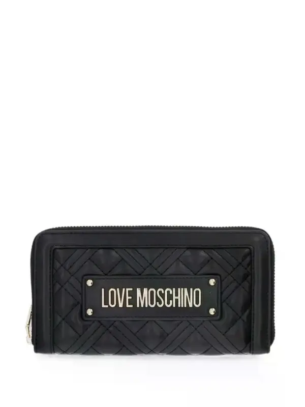 Moschino Quilted Logo-plaque Wallet