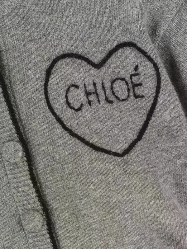 Chloé Heart-motif Button-up Cardigan