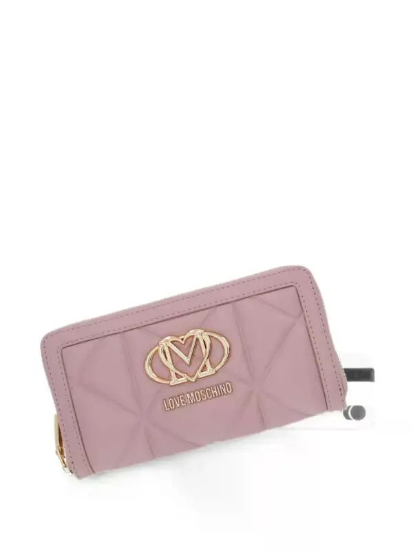 Moschino Quilted Logo-plaque Wallet