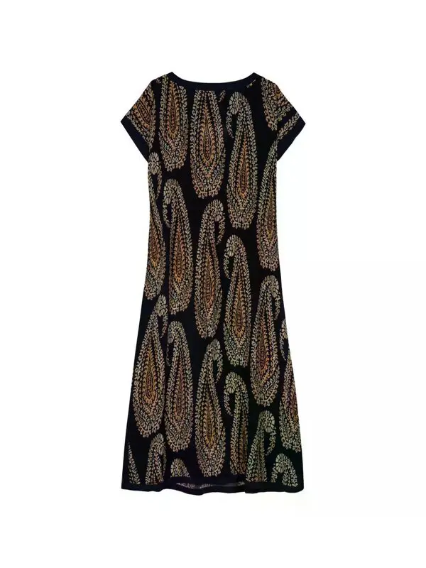 One Season Sammi Paisley-print Midi Dress