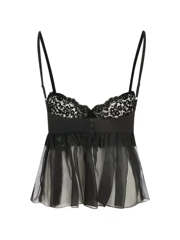 Chloé Lace-trim Silk-chiffon Top