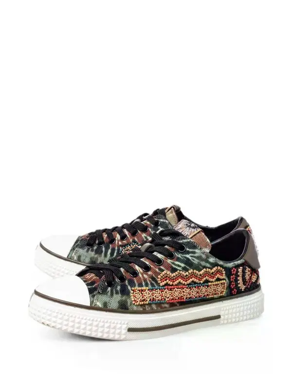 Valentino Garavani Bead-embellished Cap-toe Sneakers
