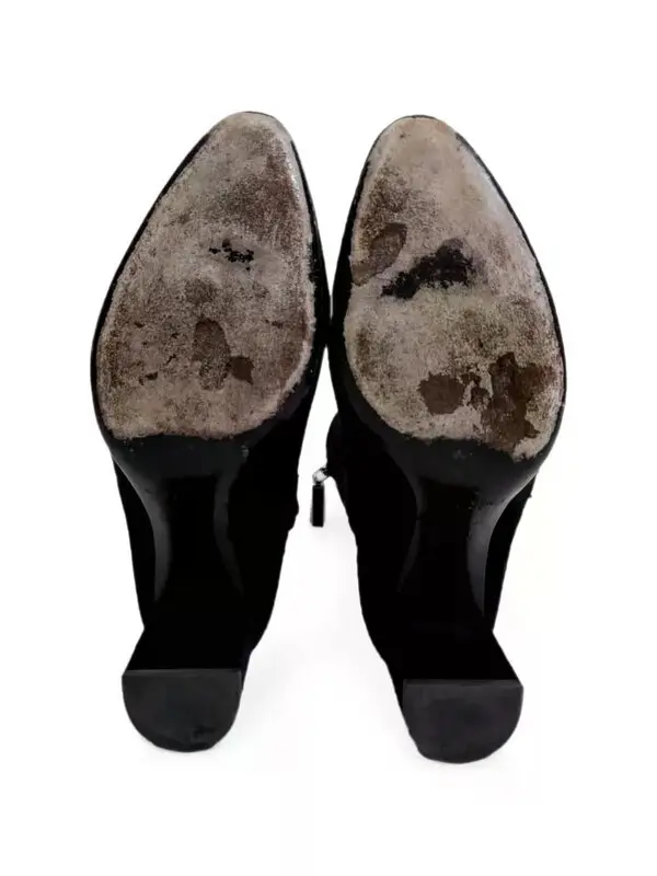 Saint Laurent Loulou Suede Zip Ankle Boots