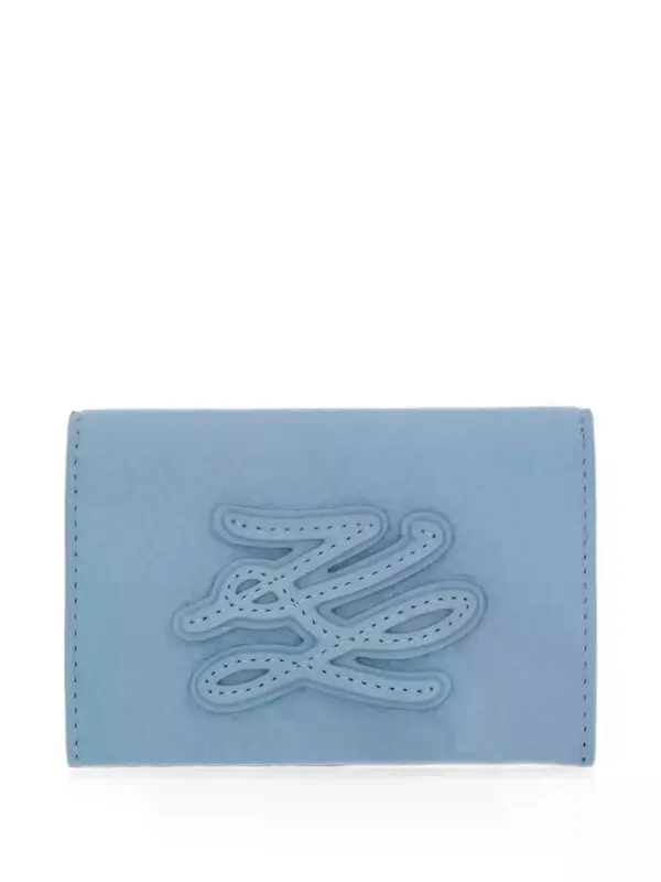 Karl Lagerfeld K/autograph Logo-patch Pebbled Wallet