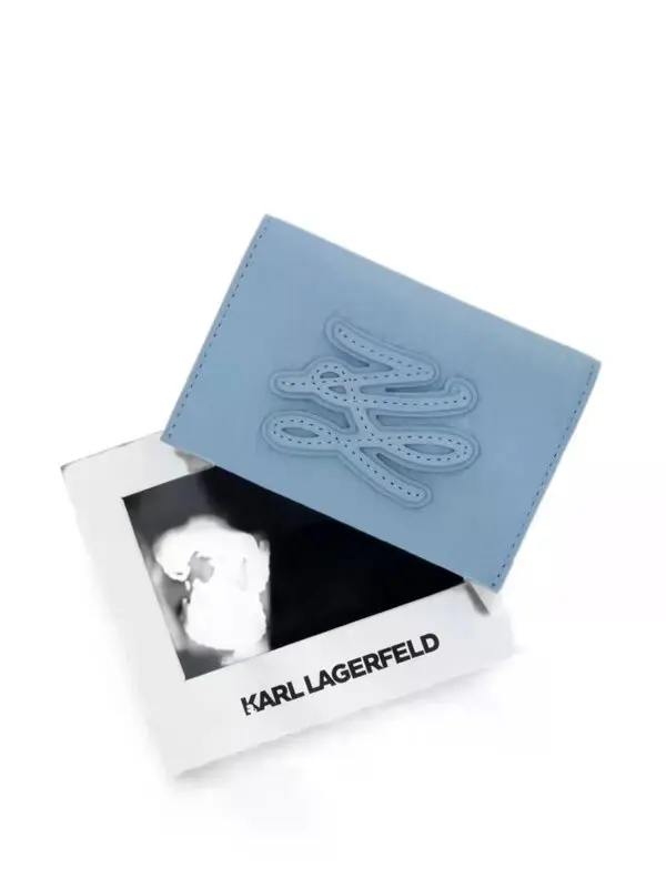 Karl Lagerfeld K/autograph Logo-patch Pebbled Wallet