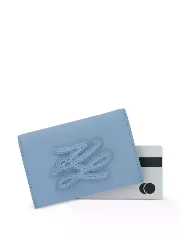 Karl Lagerfeld K/autograph Logo-patch Pebbled Wallet