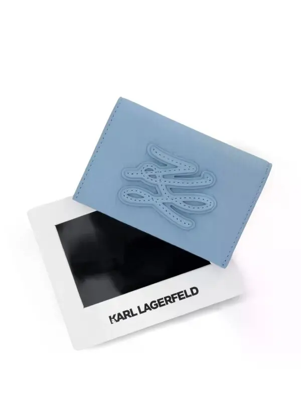 Karl Lagerfeld K/autograph Logo-patch Pebbled Wallet