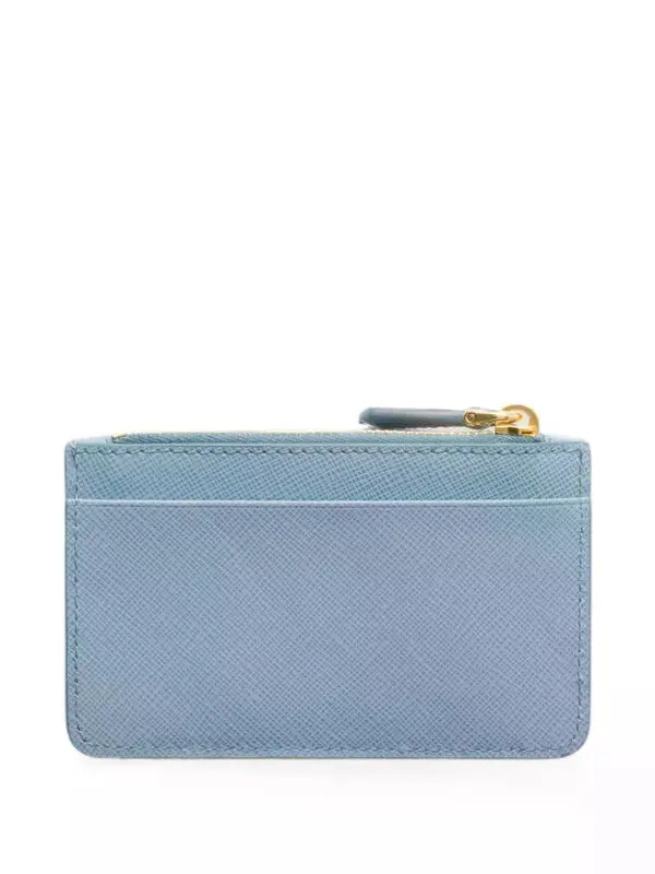 Prada Saffiano And Smooth Leather Card Holder