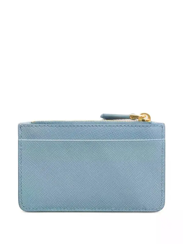 Prada Saffiano And Smooth Leather Card Holder