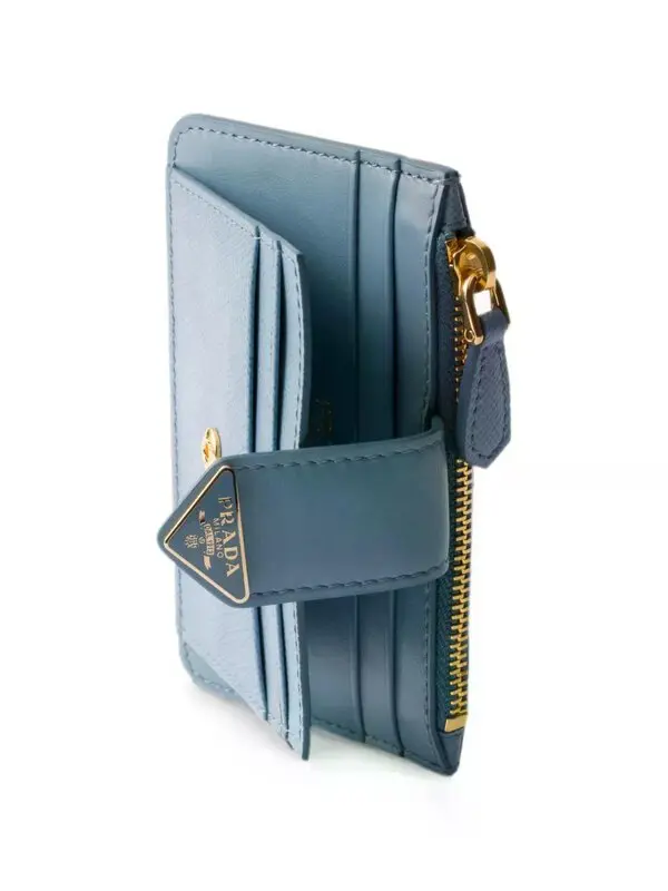 Prada Saffiano And Smooth Leather Card Holder