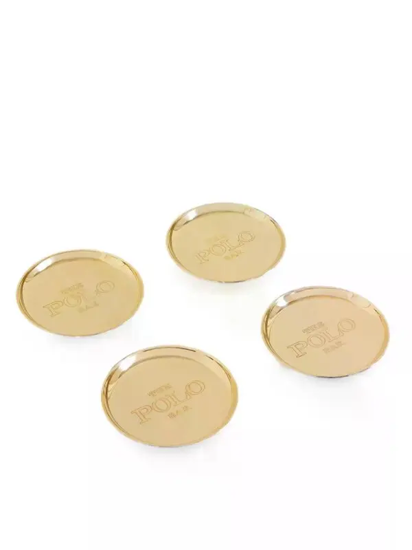 Ralph Lauren Polo Bar Engraved Coaster Set