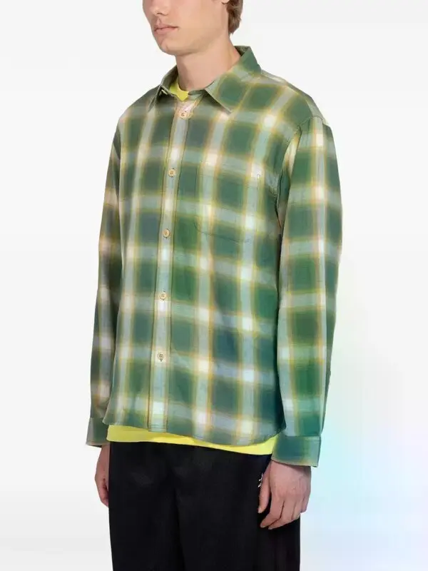 StÜssy Beach Plaid Ombre Shirt