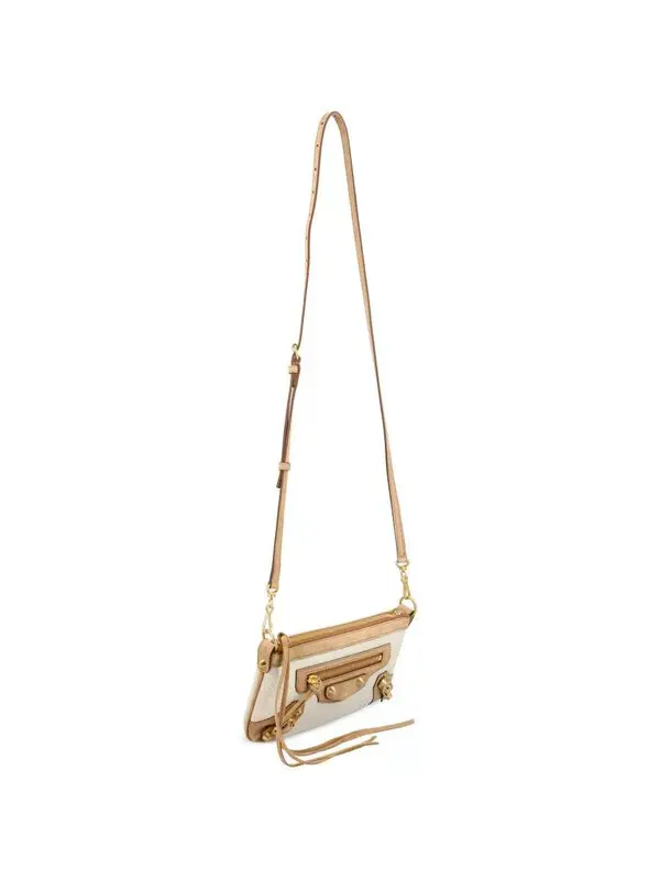 Balenciaga Canvas Shoulder Bag - Neutrals