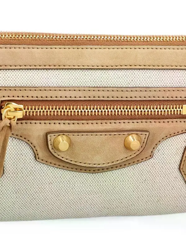 Balenciaga Canvas Shoulder Bag - Neutrals