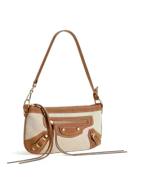 Balenciaga Canvas Shoulder Bag - Neutrals