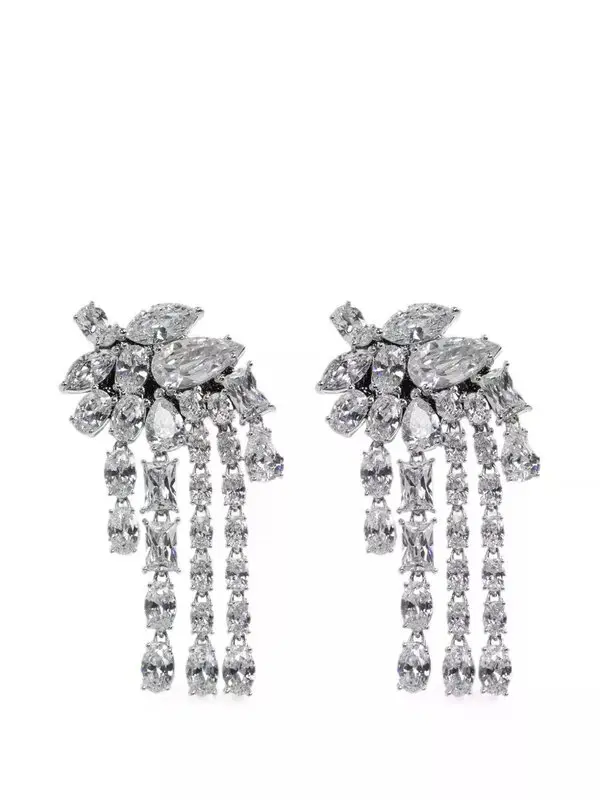 SELF-PORTRAIT Crystal-embellished Drop Earrings