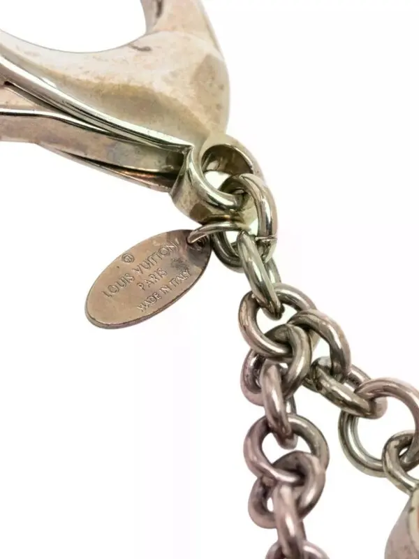 LOUIS VUITTON Sweet Stripes Flower Bag Charm And Key Chain