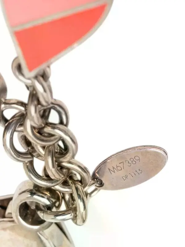 LOUIS VUITTON Sweet Stripes Flower Bag Charm And Key Chain