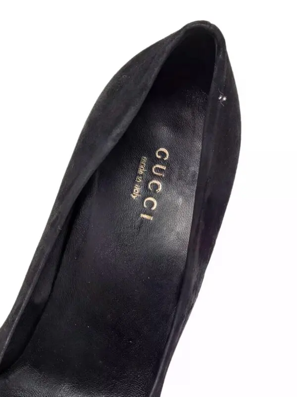 Gucci Square-toe Metal-trim Pumps