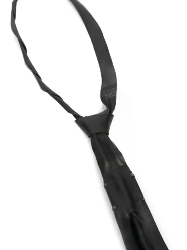 LAYER ZERO Stitched Leather Tie