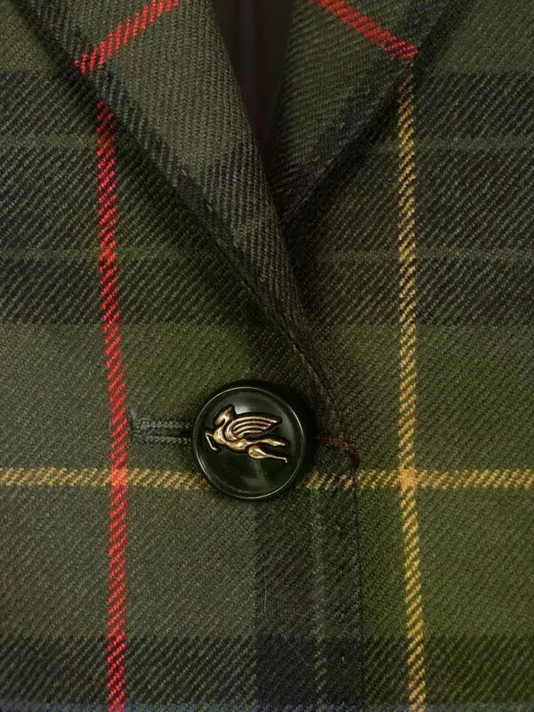 Etro Macro-check Boxy Blazer