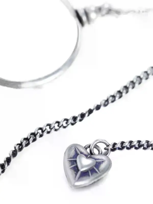 ANN DEMEULEMEESTER Chain-link Heart-motif Brooch