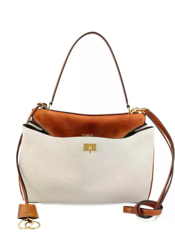 Balenciaga Rodeo Canvas Handbag - Neutrals