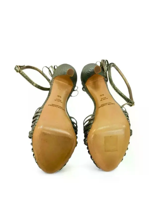 Ralph Lauren 2010s Snake-embossed Sandals