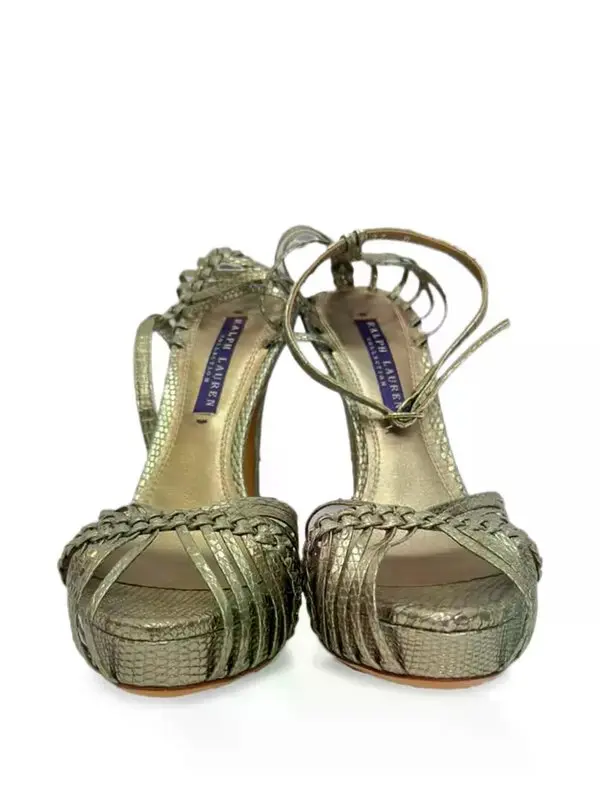Ralph Lauren 2010s Snake-embossed Sandals
