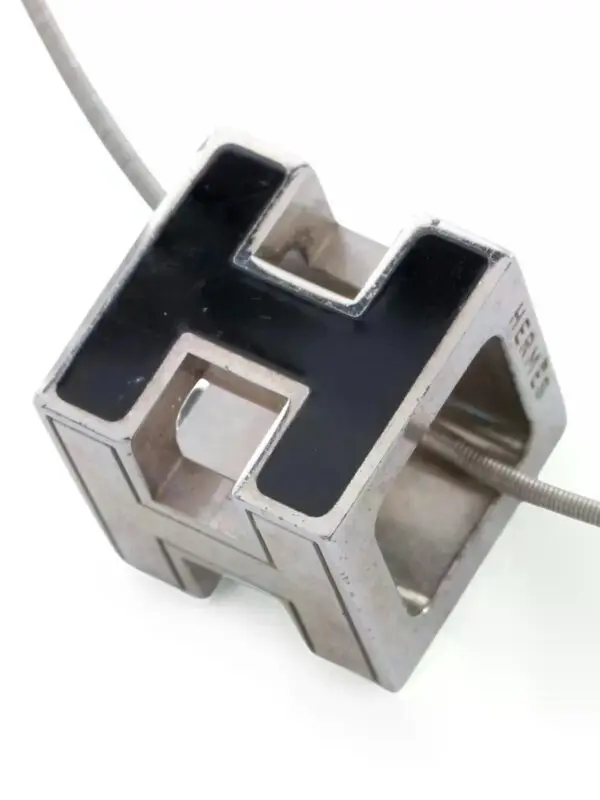 Hermès 2000s Cage D'h Ash Necklace