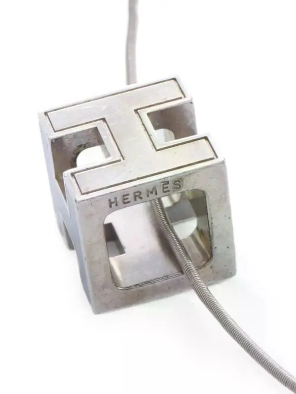 Hermès 2000s Cage D'h Ash Necklace
