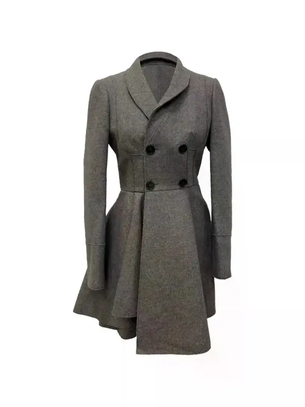 Alexander McQueen Double-breasted Flared Coat