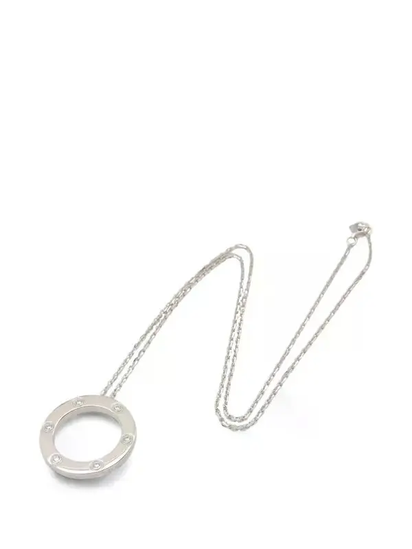 Cartier 2010s Love Circle Diamond Necklace