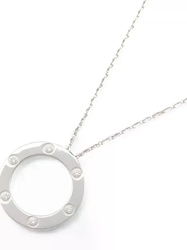 Cartier 2010s Love Circle Diamond Necklace