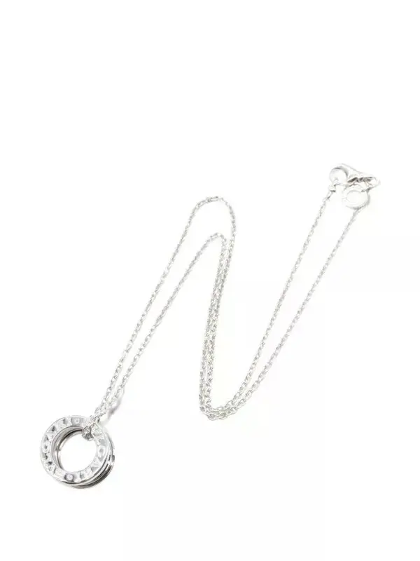 BVLGARI 18k White Gold B.zero1 Necklace - Silver