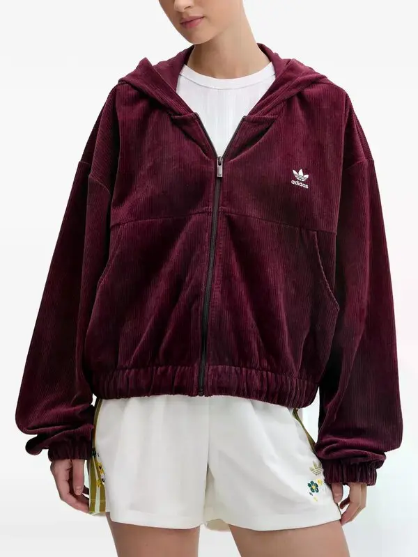 Adidas Essentials Corduroy Zip-up Hoodie