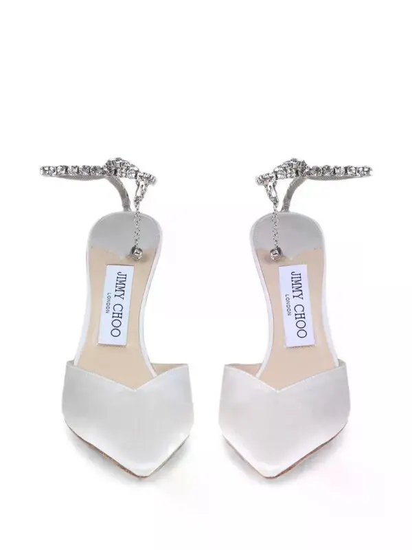 JIMMY CHOO Saeda Crystal-embellished Pumps