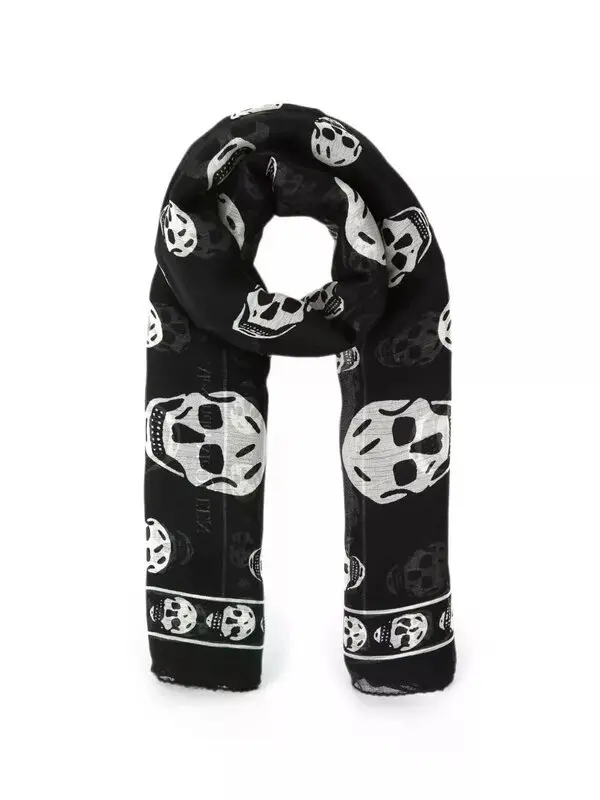 Alexander McQueen Classic Skull-print Silk Scarf
