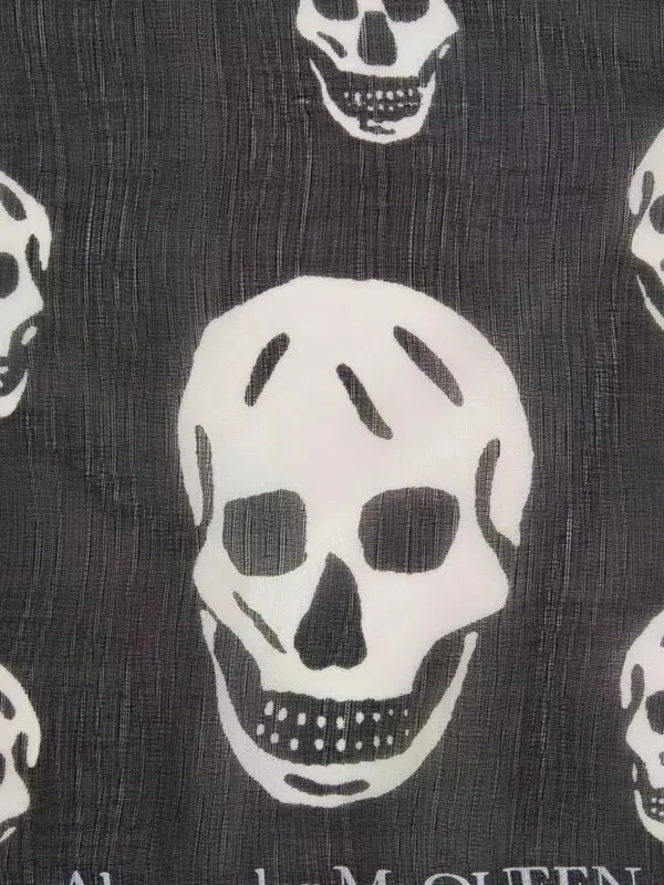 Alexander McQueen Classic Skull-print Silk Scarf