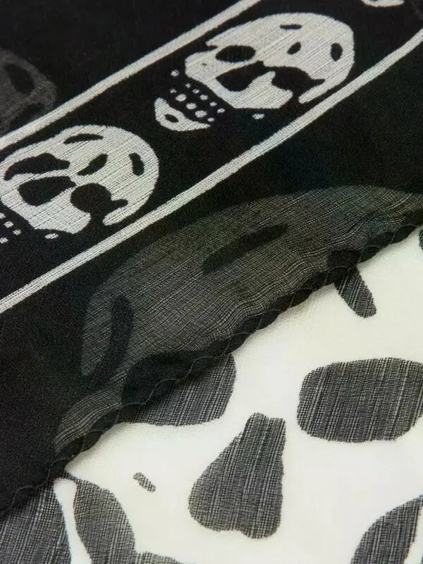 Alexander McQueen Classic Skull-print Silk Scarf