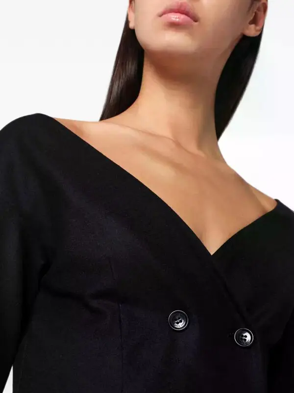 Alberta Ferretti Off-shoulder Fitted Jacket
