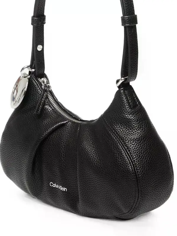 Calvin Klein Pebbled-texture Pleated Shoulder Bag