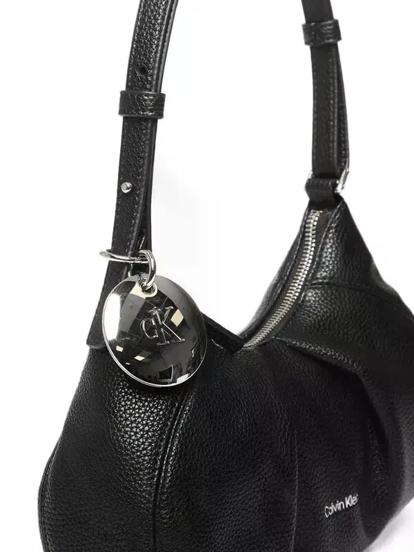 Calvin Klein Pebbled-texture Pleated Shoulder Bag